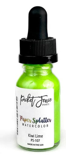 Kiwi Lime Paper Splatter — Valley Stamp and Scrap